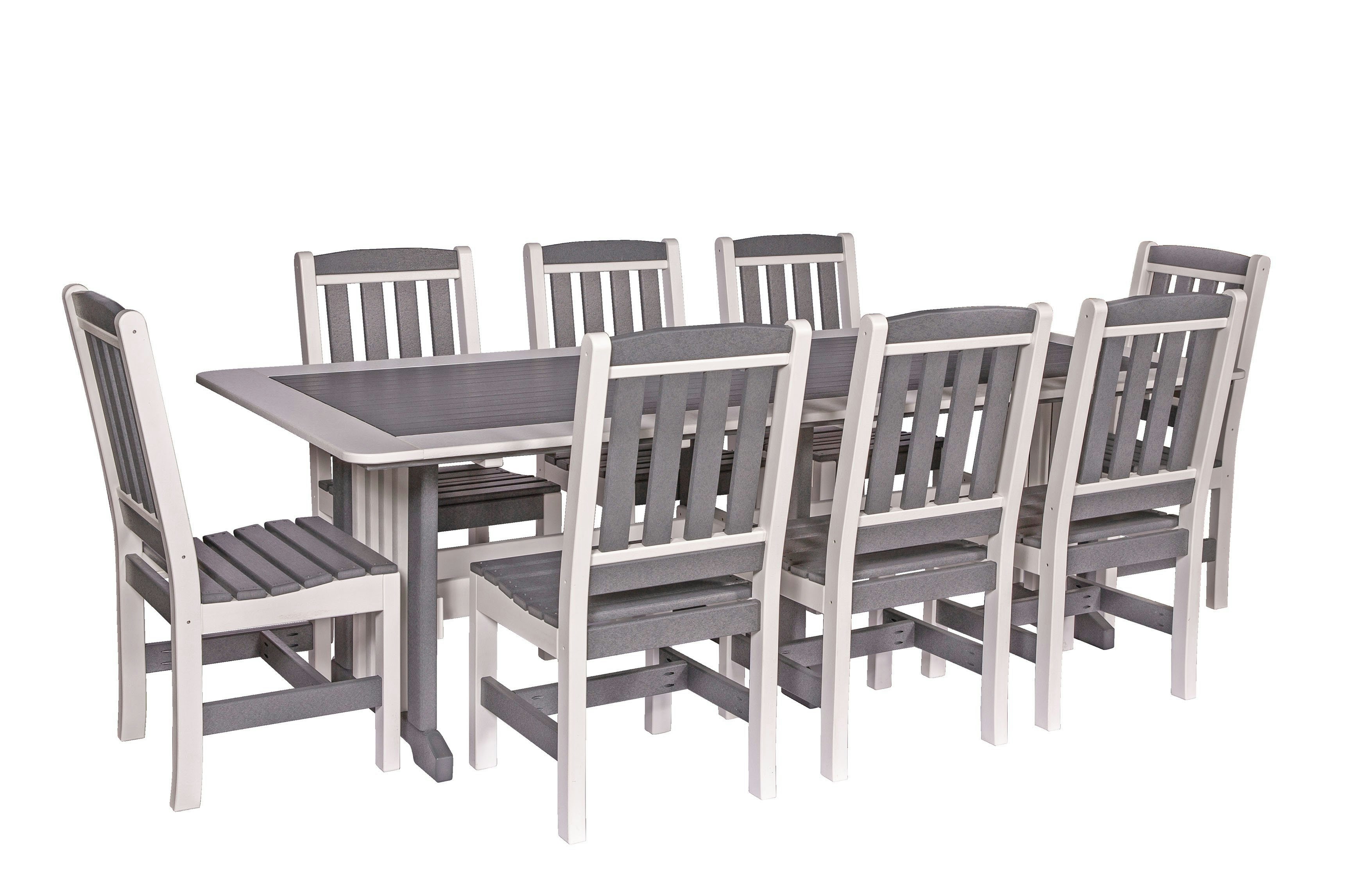 Poly 96" Rectangular Mission Patio Dining Table | DutchCrafters