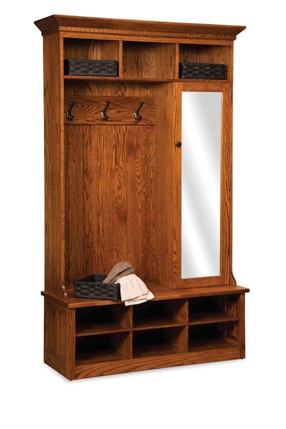 Amish Hall Trees | Solid Wood Entryway Storage