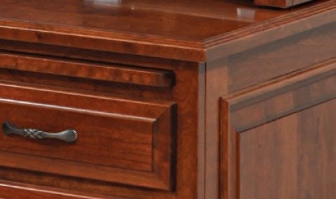 Double Lateral File Cabinet with Hutch Option | DutchCrafters