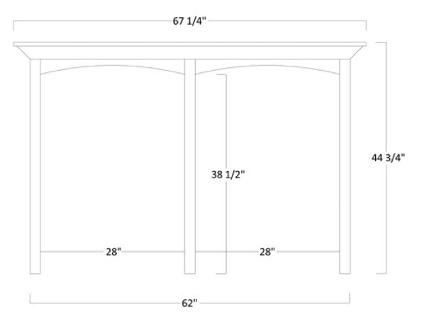 Double Lateral File Cabinet with Hutch Option | DutchCrafters