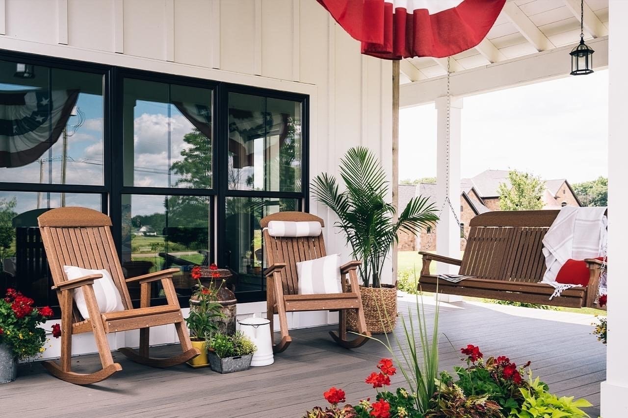 LuxCraft Porch Rocker from DutchCrafters Amish Furniture