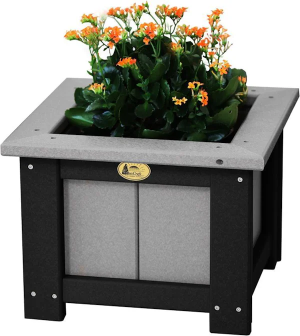 LuxCraft 15" Small Square Planter Box with Liner | DutchCrafters