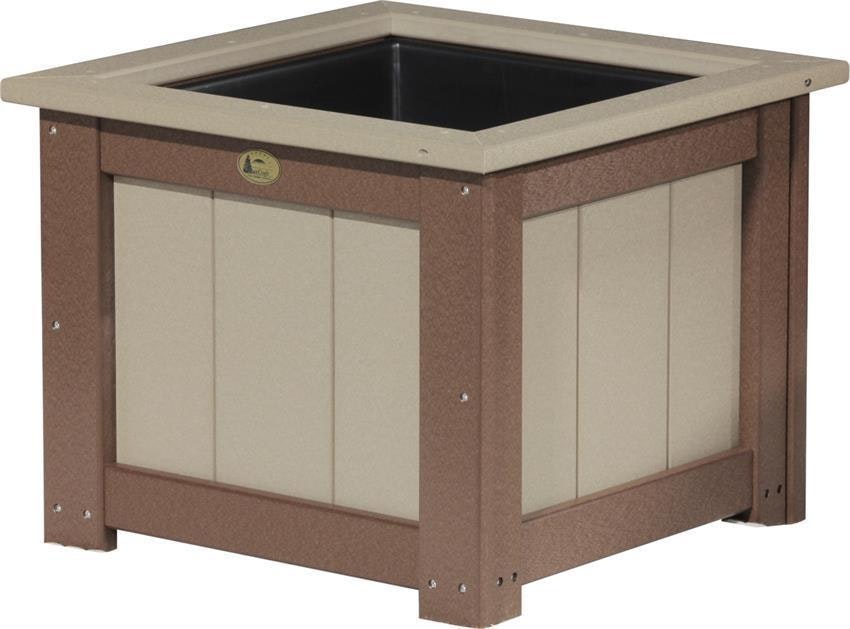 LuxCraft Poly 24" Square Planter from DutchCrafters Amish Furniture