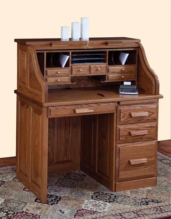 Amish Roll Top Desks | Classic Design | Concealed Compartments