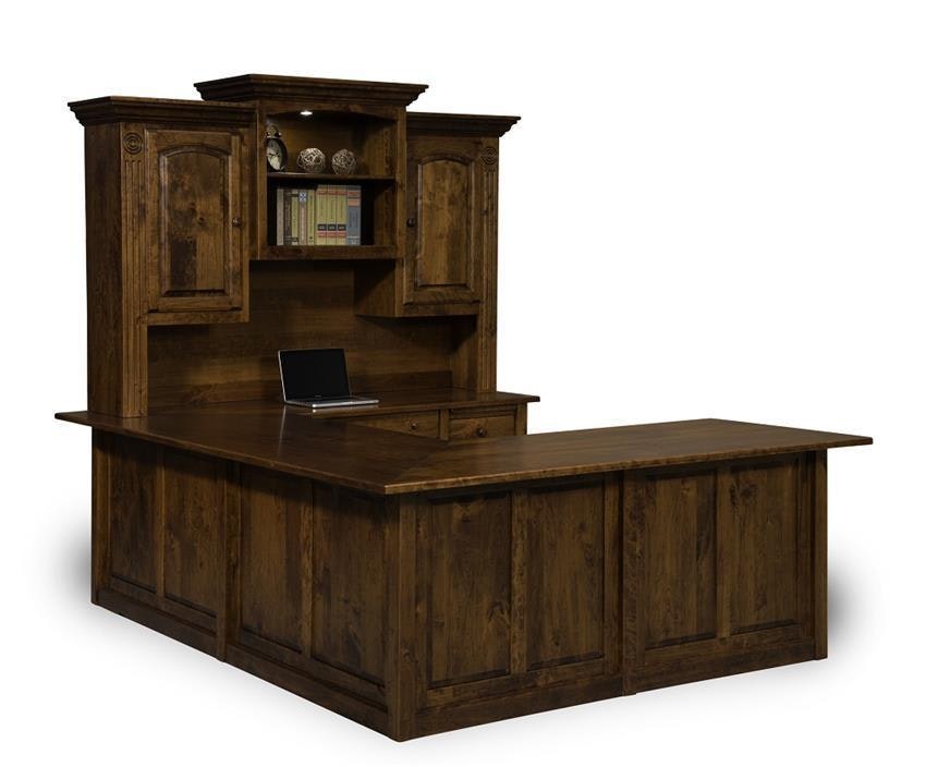 U-Shaped Desk for Office from DutchCrafters Amish Furniture