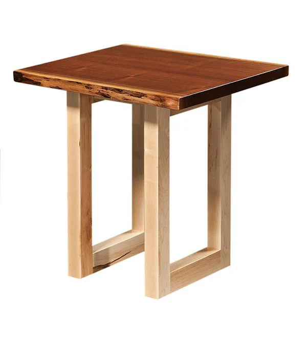 Nutrias Live Edge End Table from DutchCrafters Amish Furniture