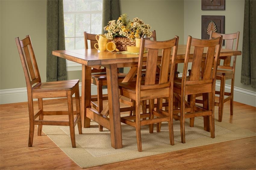 Colorado Solid Wood Gathering Table from DutchCrafters Amish Furniture