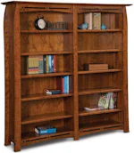 Solid Wood Amish Bookcases - Quality Made | DutchCrafters