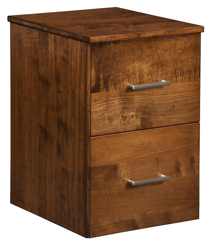 Handcrafted Solid Wood 2-Drawer File Cabinet |DutchCrafters