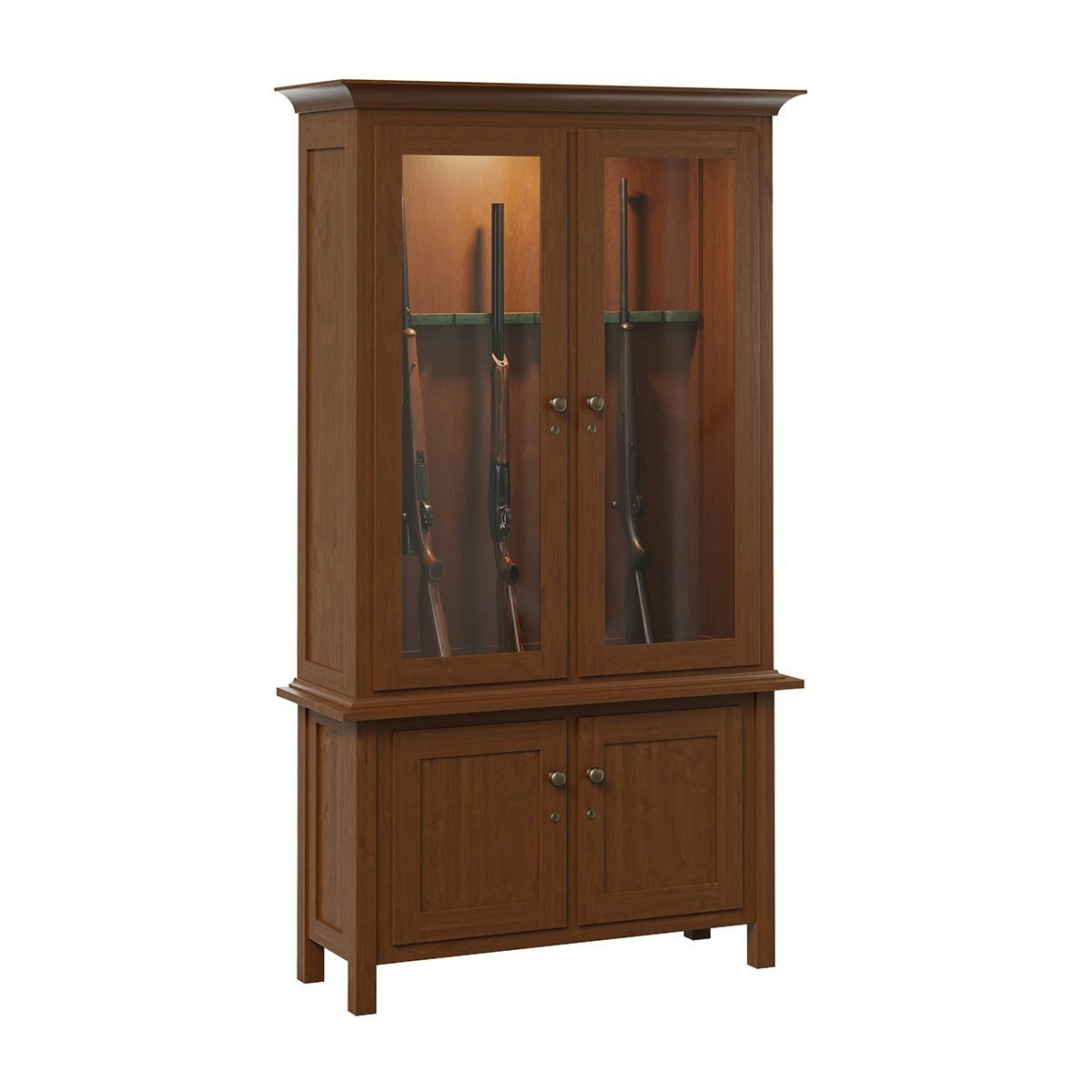Custom American Made Gun Cabinet from DutchCrafters