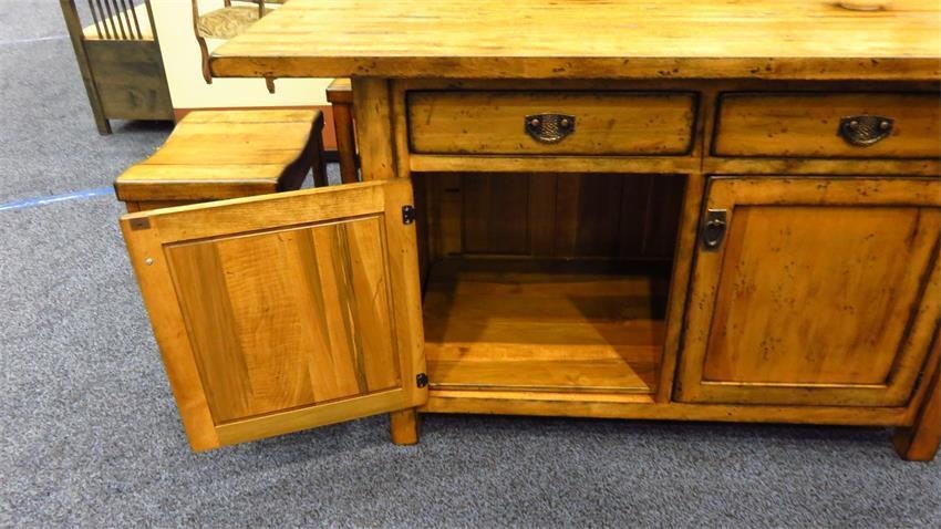 Northwood Mission 48" Solid Wood Kitchen Island With Two Doors from