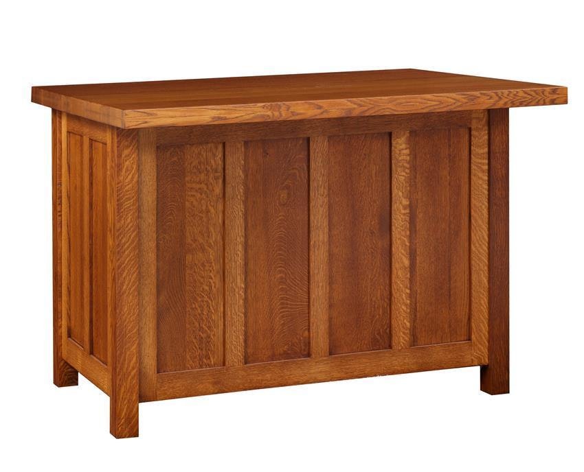 Ancient Mission Three Door Two Drawer Kitchen Island From