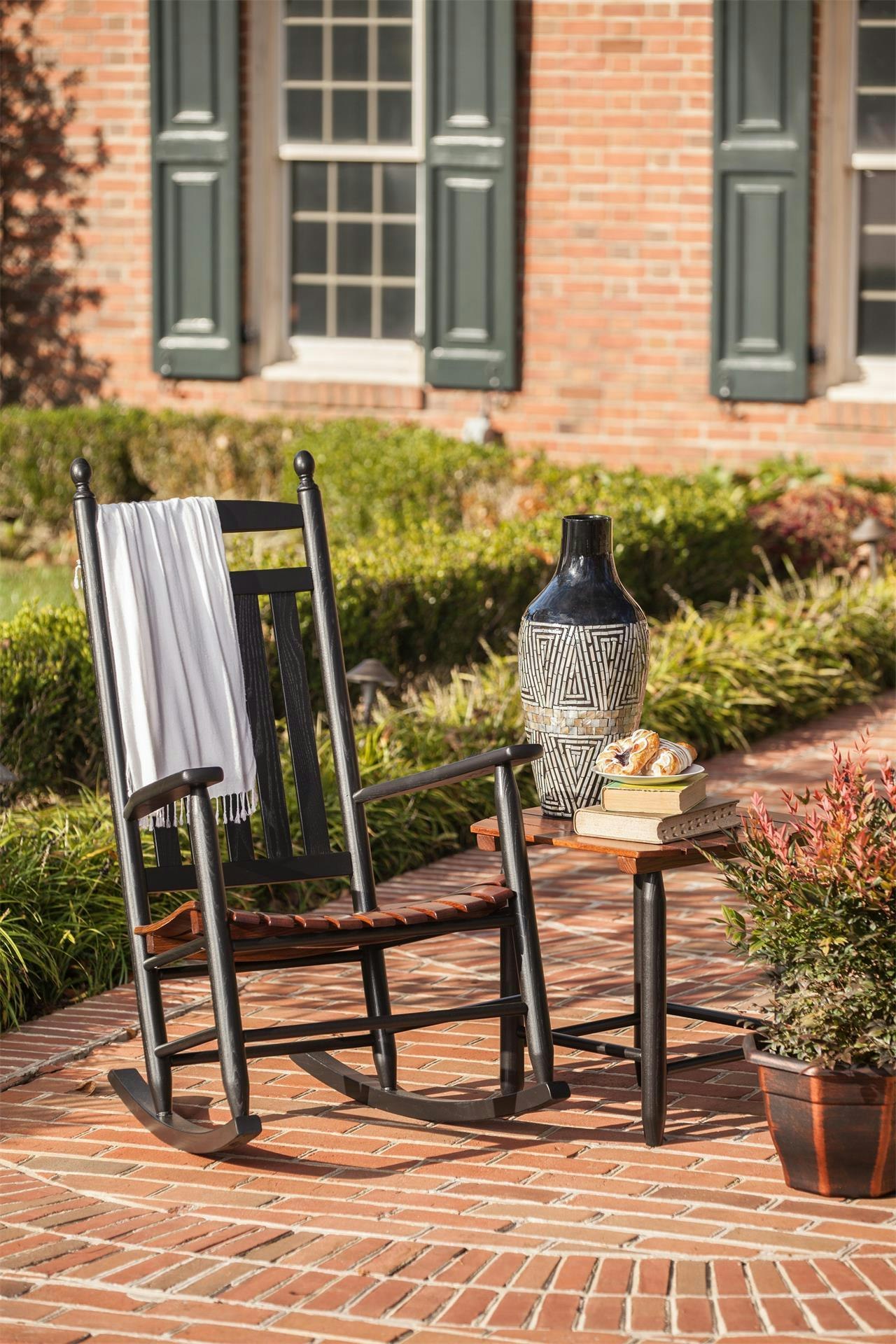 Solid Wood Outdoor Rocking Chair from DutchCrafters Amish Furniture