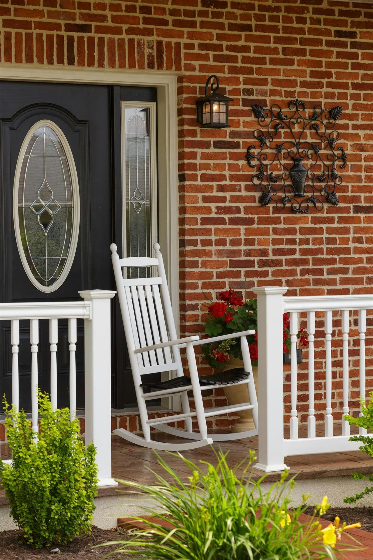 Solid Wood Outdoor Rocking Chair from DutchCrafters Amish Furniture