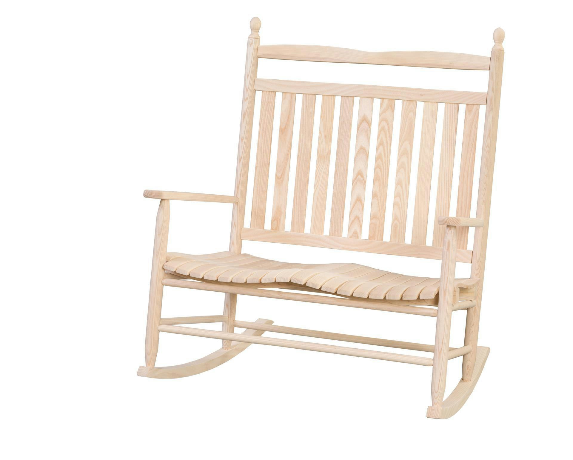 Wood Double Rocking Chair from DutchCrafters Amish Furniture
