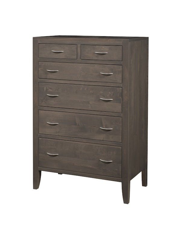 Amish Barrington Tall Chest with Six Drawers from DutchCrafters Amish