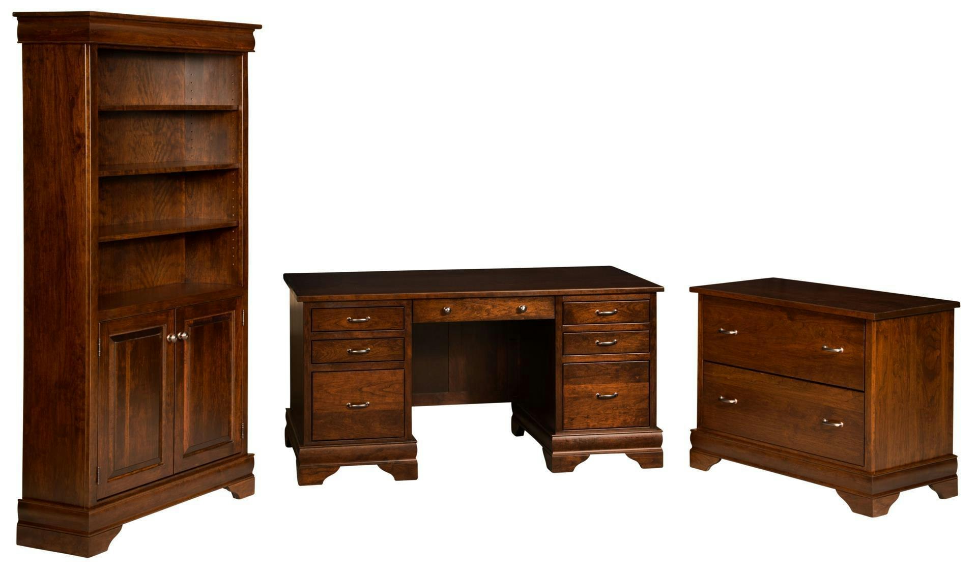 Bookcase with Cabinet from DutchCrafters Amish Furniture