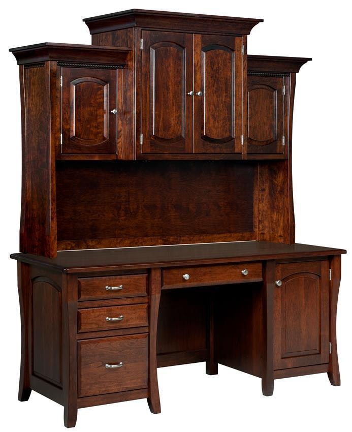 66" Executive Desk with Optional Hutch from DutchCrafters Amish
