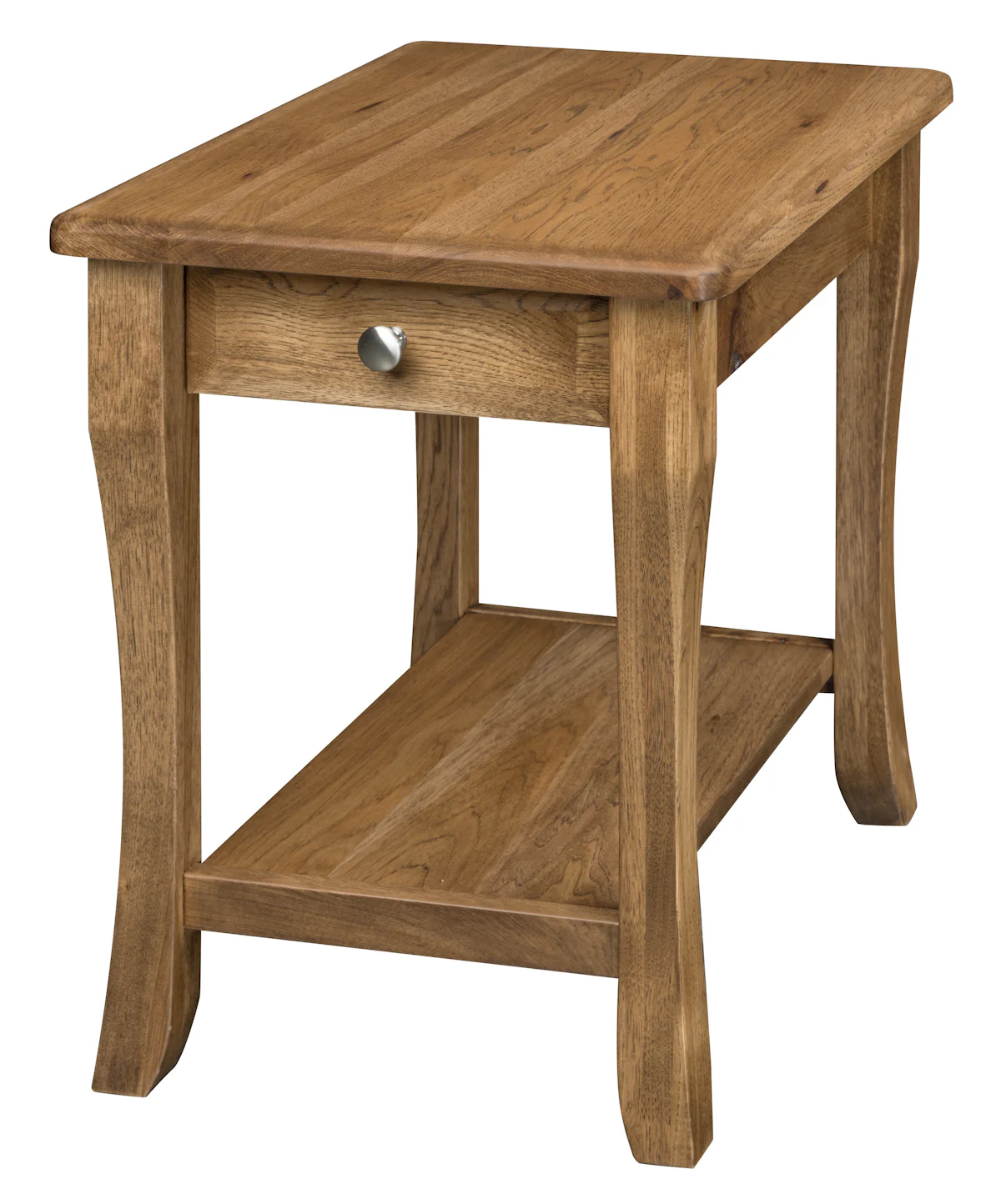 23" High End Table with Drawer & Bottom Shelf | DutchCrafters
