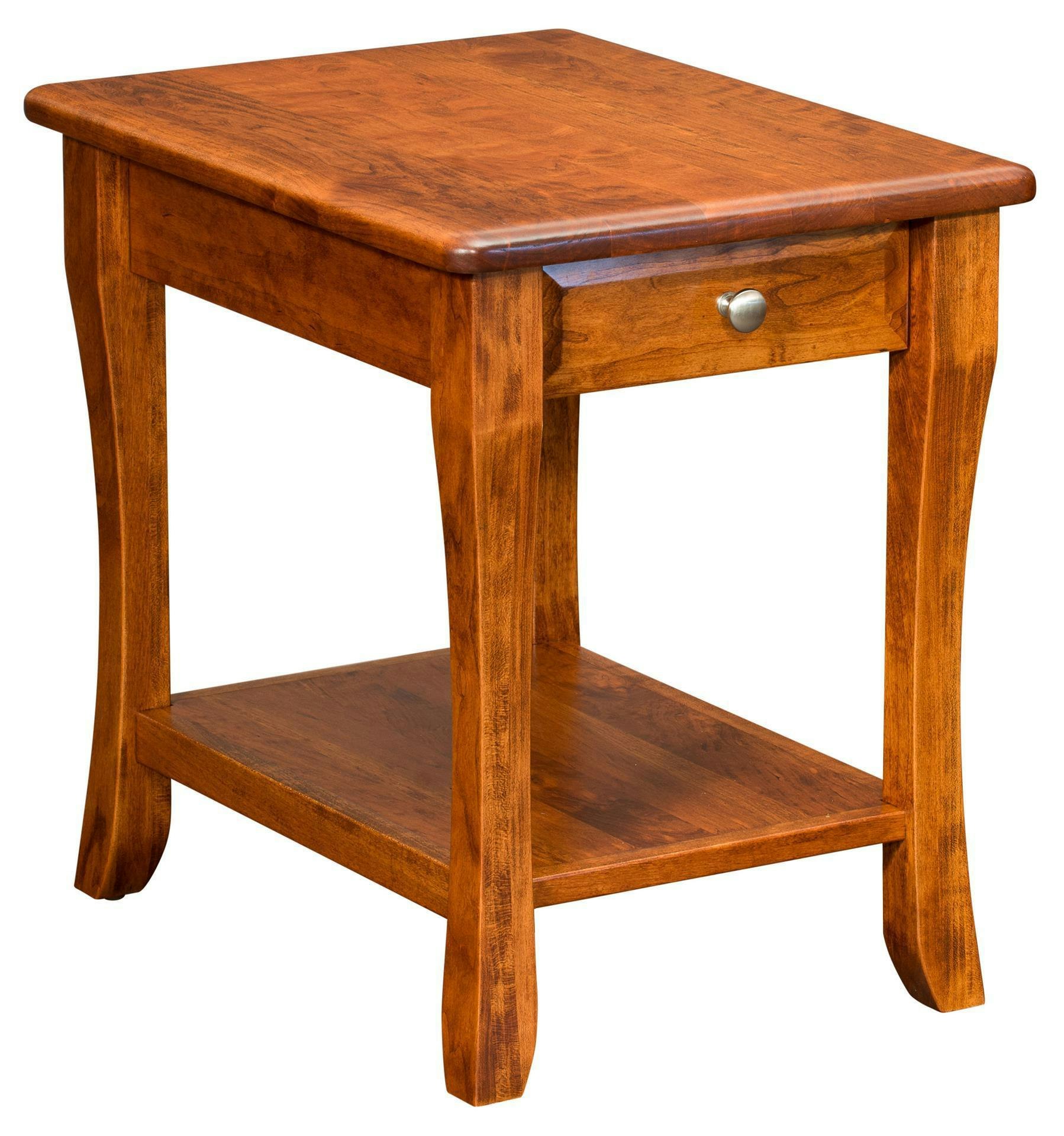 24" Solid Wood End Table with Drawer from DutchCrafters Amish
