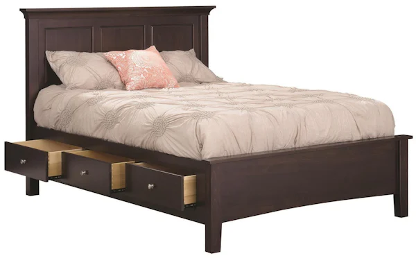 Custom Amish Storage Beds with Built-In Drawers | DutchCrafters