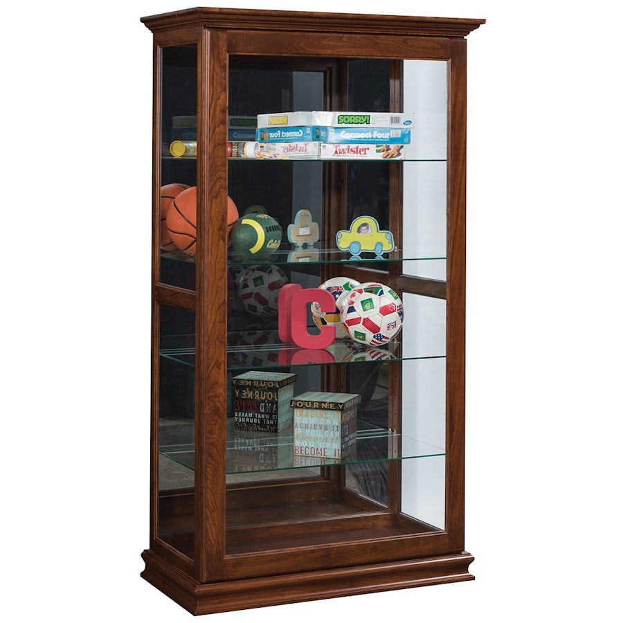 Patterson Sliding Door Display Case from DutchCrafters Amish Furniture