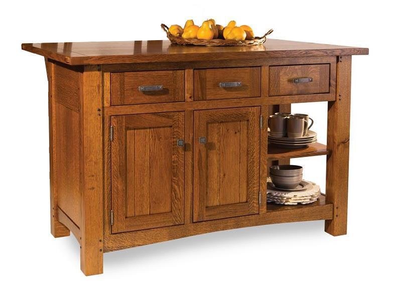 Ashberry Solid Wood Kitchen Island from DutchCrafters Amish Furniture