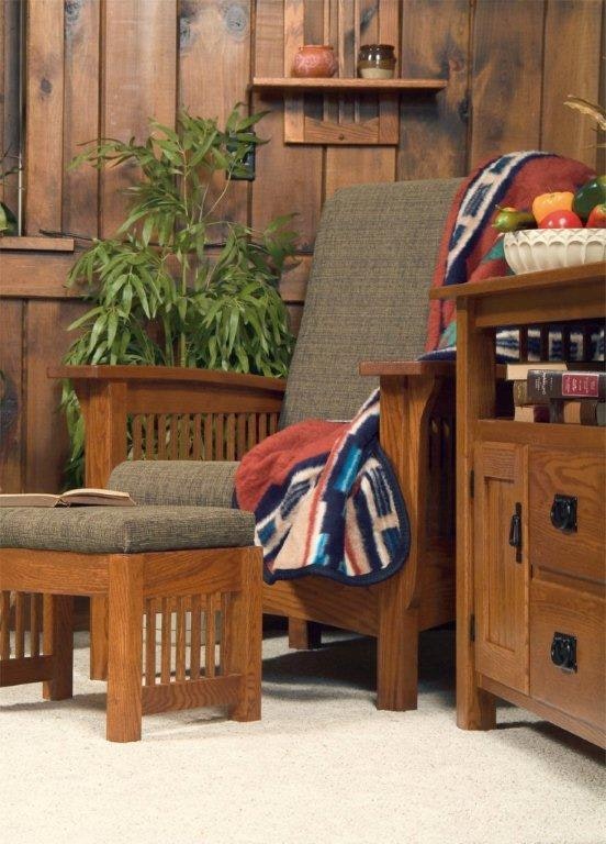 Mission Morris Lounge Chair with Adjustable Back from DutchCrafters