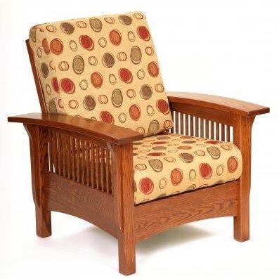 Mission Morris Lounge Chair with Adjustable Back from DutchCrafters