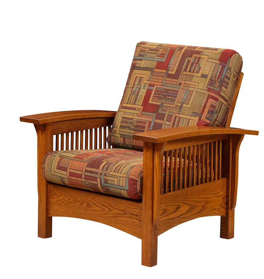 Amish Mission Lounge Chair - Adjustable Back Comfort | DutchCrafters