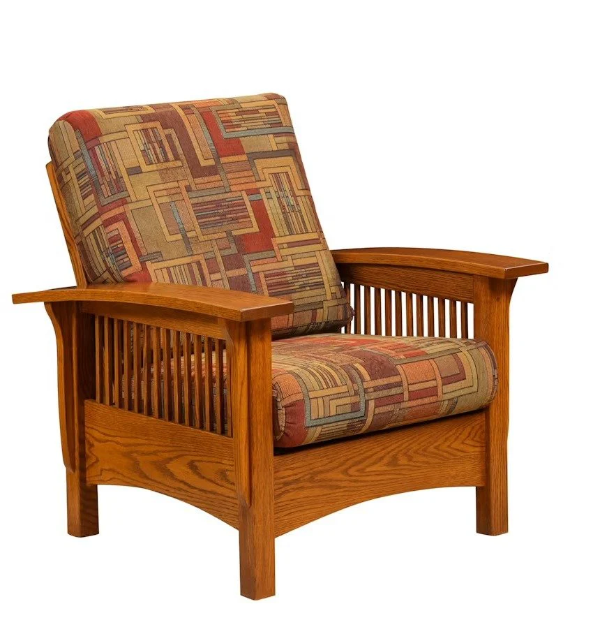 Amish Mission Lounge Chair - Adjustable Back Comfort | DutchCrafters