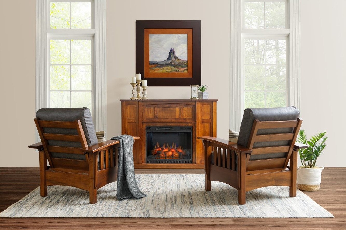 Amish Mission Lounge Chair - Adjustable Back Comfort | DutchCrafters