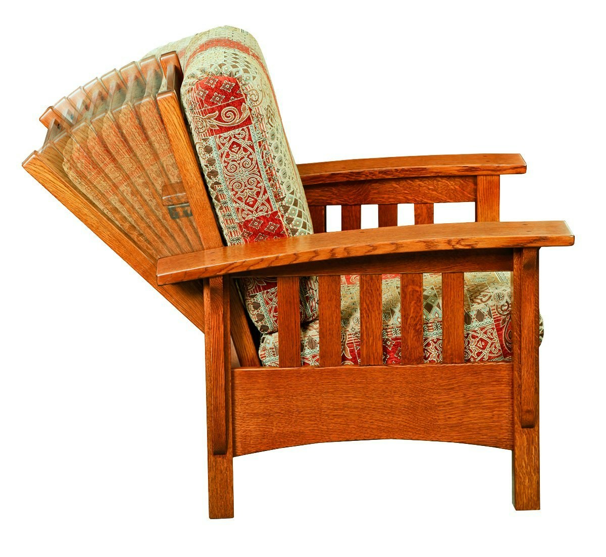 Amish Mission Lounge Chair - Adjustable Back Comfort | DutchCrafters