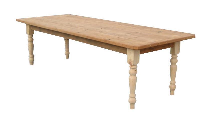 Barn Wood Farmhouse Table with Breadboard Ends from DutchCrafters