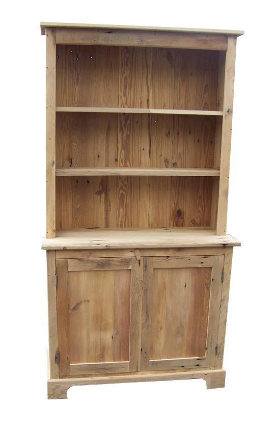 Reclaimed Barnwood Farmhouse Hutch from DutchCrafters Amish Furniture