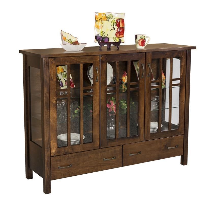 Solid Wood Curio Cabinet from DutchCrafters Amish Furniture