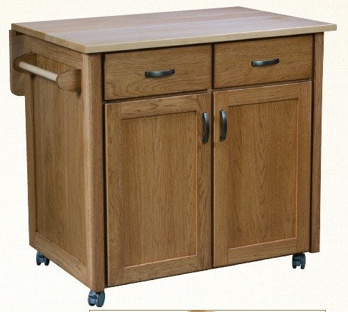 Rolling Utility Kitchen Island From DutchCrafters Amish Furniture