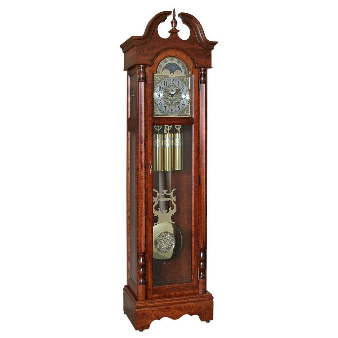 Trails Curly Grandfather Floor Clock from Dutchcrafters Amish
