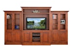 Amish Solid Wood Entertainment Centers and Corner TV Stands from