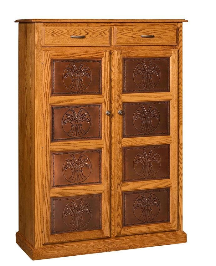 Oak Pie Safe Cabinet from DutchCrafters Amish Furniture