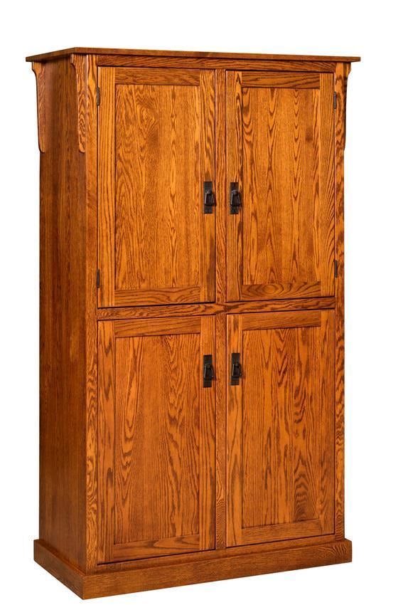 Mission 4-Door Pantry Cabinet from DutchCrafters Amish Furniture