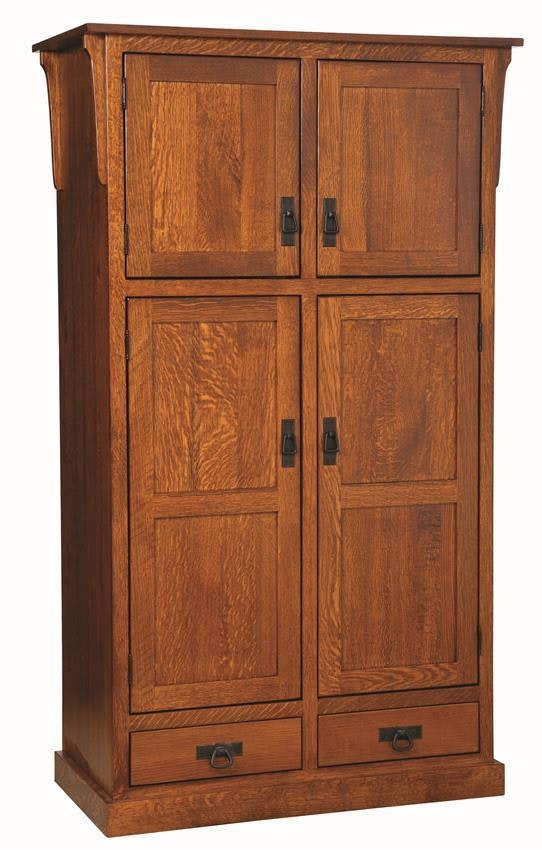 42" Mission Pantry Cabinet from DutchCrafters Amish Furniture