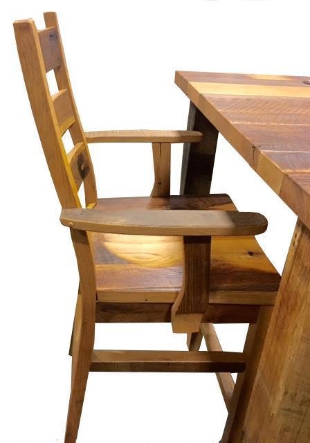 Barnwood Ladderback Dining Room Chair from DutchCrafters Amish