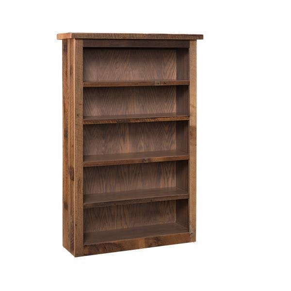 Reclaimed Barn Wood Bookcase with Adjustable Shelves from