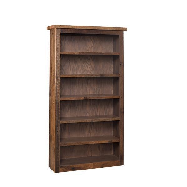 Reclaimed Barn Wood Bookcase with Adjustable Shelves from