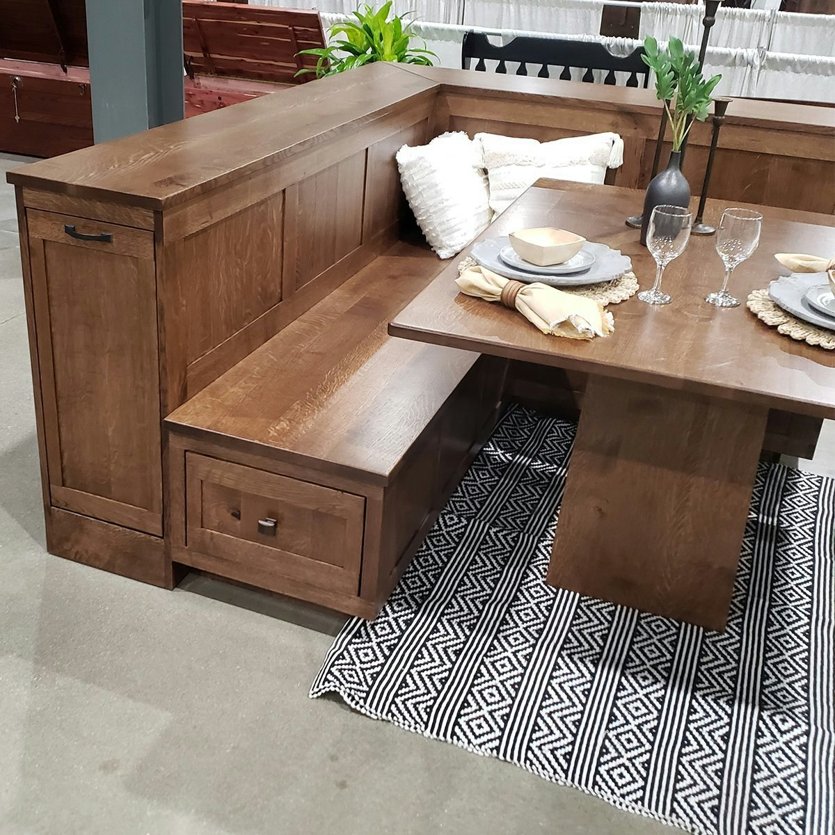 Newport Breakfast Nook Dining Set from DutchCrafters Amish Furniture