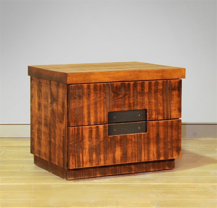 Ruff Sawn Azalea Two Drawer Nightstand from DutchCrafters Amish Ruff Sawn Azalea Two Drawer Nightstand from DutchCrafters Amish