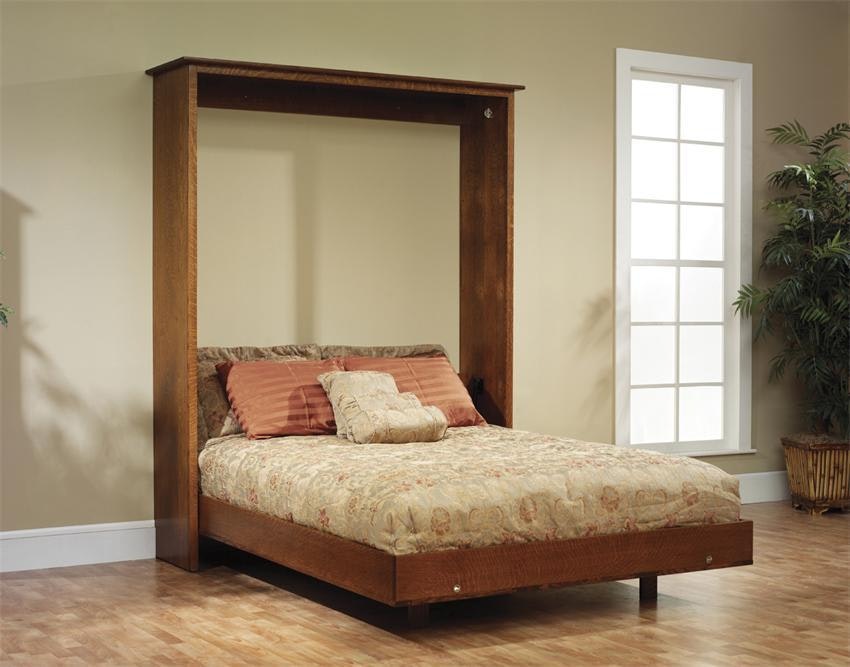 Solid Wood Mission Murphy Bed from DutchCrafters Amish Furniture