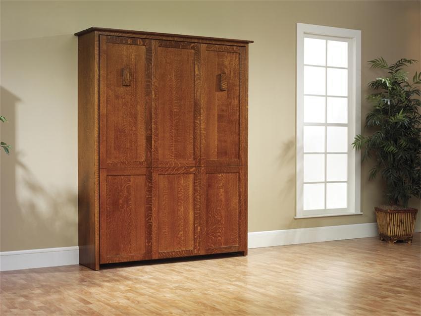 Solid Wood Amish Murphy Bed - Comfortable & Durable - Mission Style