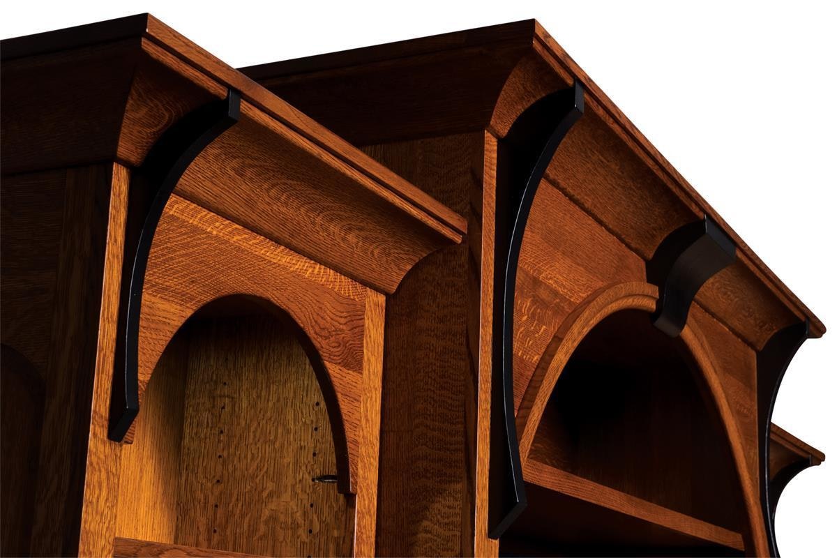 Custom Mission Entertainment Center Wall Unit From DutchCrafters